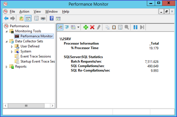 Usando Performance Counters de SQL Server - DATOPTIM