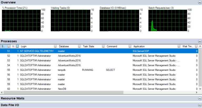 Cómo ver un historial de consultas en SQL Server - DATOPTIM