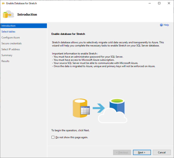 Configurar Stretch Database en SQL Server - DATOPTIM