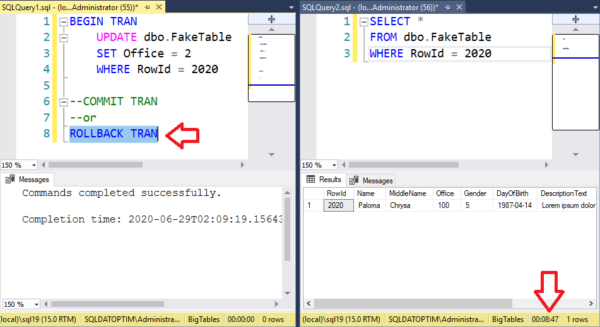 Cómo funciona READ COMMITED en SQL Server - DATOPTIM