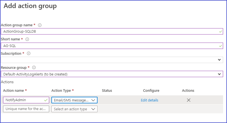 Cómo configurar alertas en Azure SQL Database - DATOPTIM