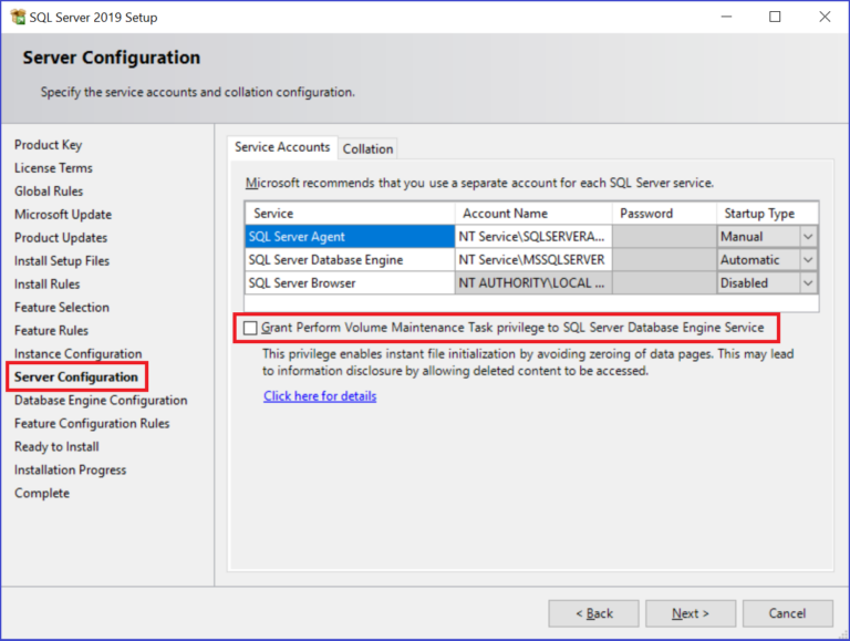 Qué es Instant File Initialization en SQL Server - DATOPTIM