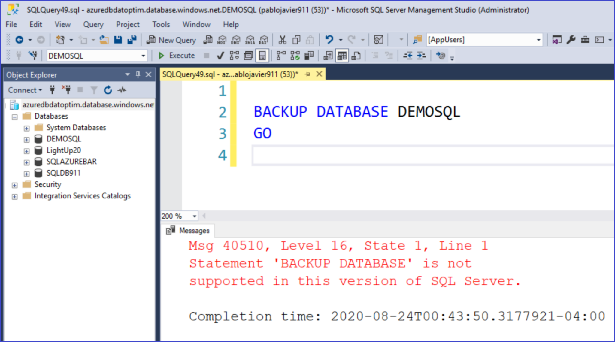 Cómo obtener respaldos en Azure SQL Database - DATOPTIM