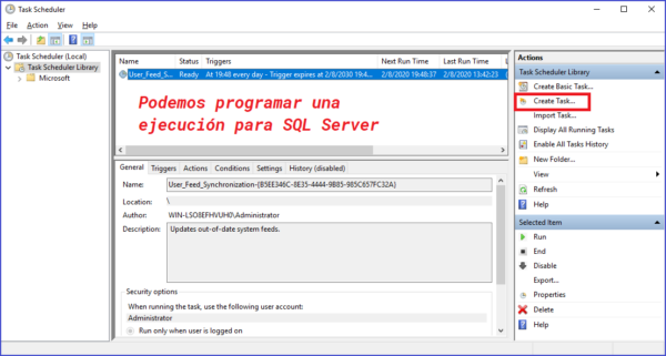 Tareas programadas con SQLCMD en SQL Server - DATOPTIM