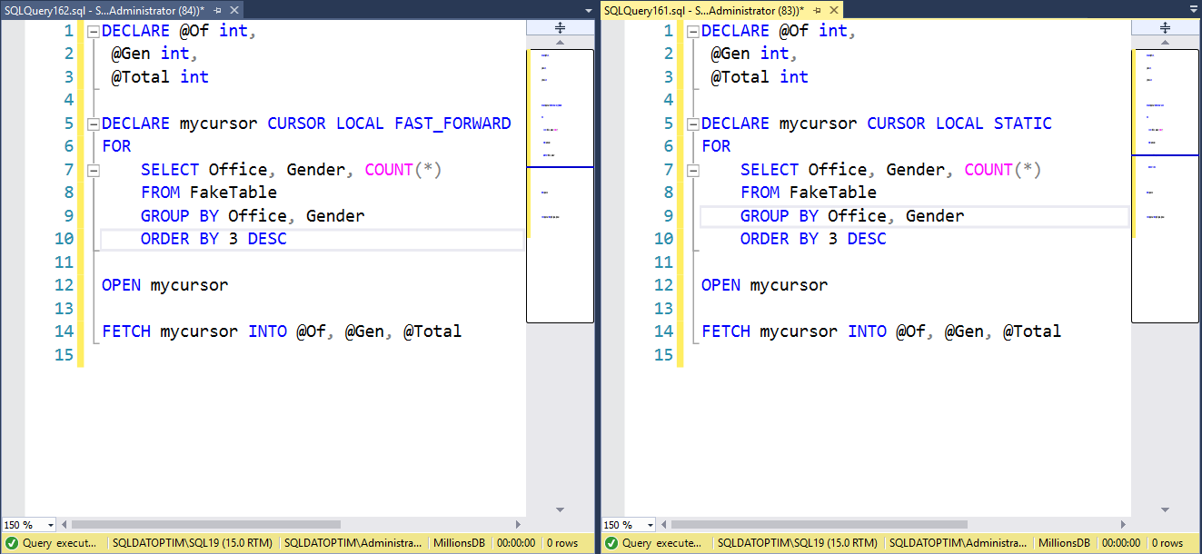 Cambios De Configuraciones En Cursores De SQL Server DATOPTIM Cambios De Configuraciones En Cursores De SQL Server DATOPTIM
